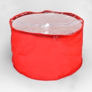 Accessories | Red Round Hat Storage Travel Bag | Poshmark